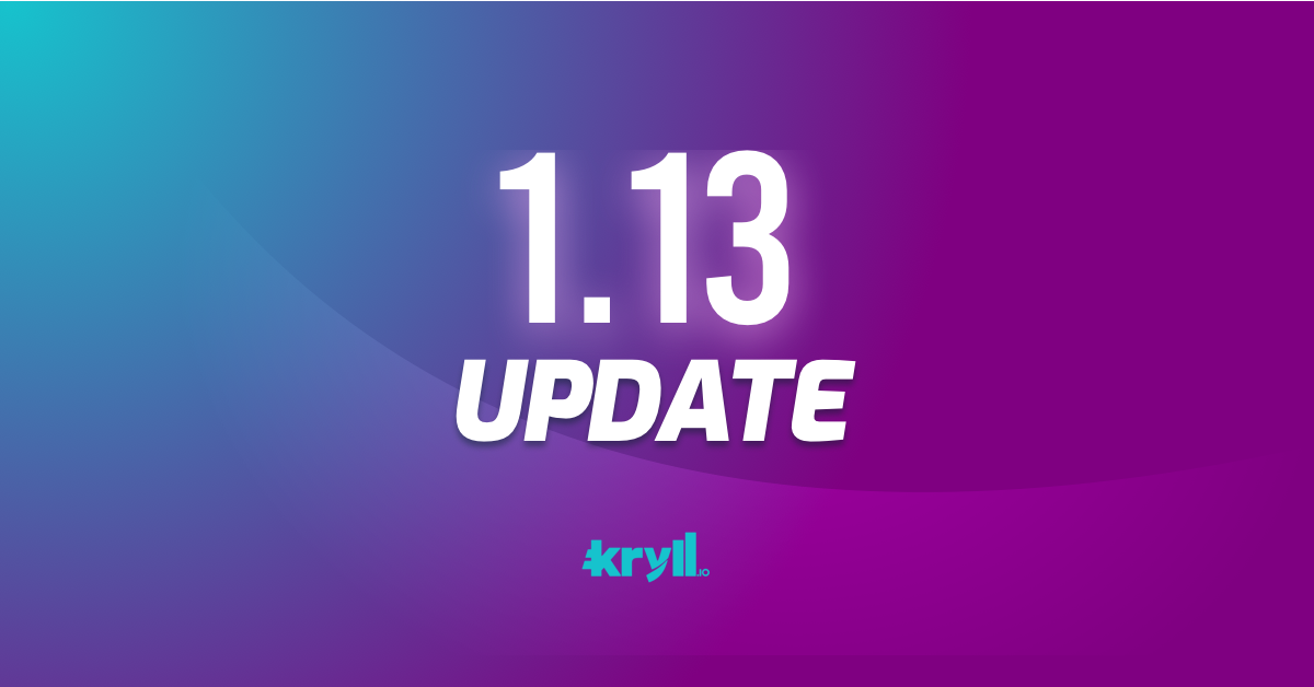 Kryll platform V1.13 update (Changelog)