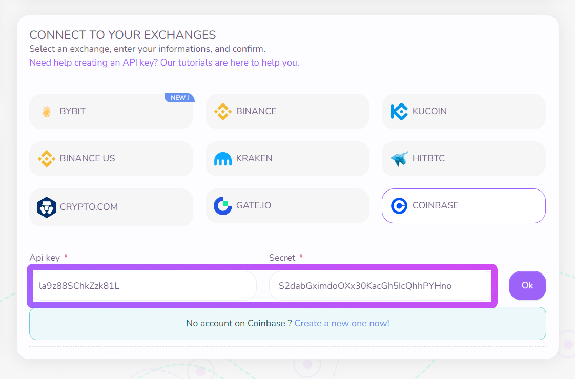 How to add your Coinbase API key to your Kryll account How to add your Coinbase API key to your Kryll account